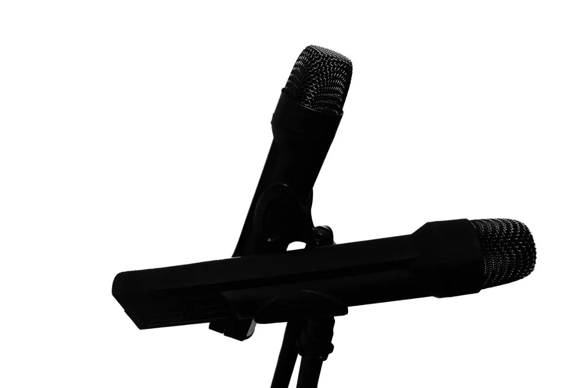 Stand Ajustable Con Dos Increíbles Soportes Para Micrófonos Vecctronica ...