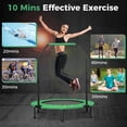 330/440-Pound Capacity Mini Rebounder Trampoline with Adjustable ...