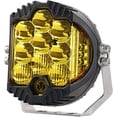 5 Inch 50W Amber Yellow LED Driving Lamp Work Light Bar Side Shooter ...
