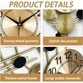 Large Wall Clocks for Living Room,Silent Non Ticking,Battery Operated ...