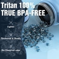 BPA-free tritan sports water bottle with time marker, leakproof wide ...