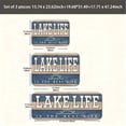 Black Lake Life Is The Best Life Rustic Wooden Sign Style Sun Over ...