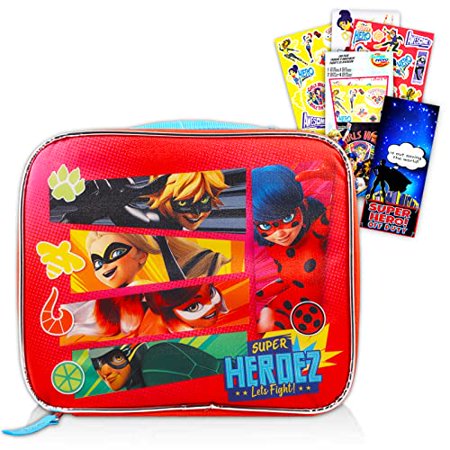 Zagtoon Miraculous Ladybug Lunch Box Set - Bundle with Miraculous ...