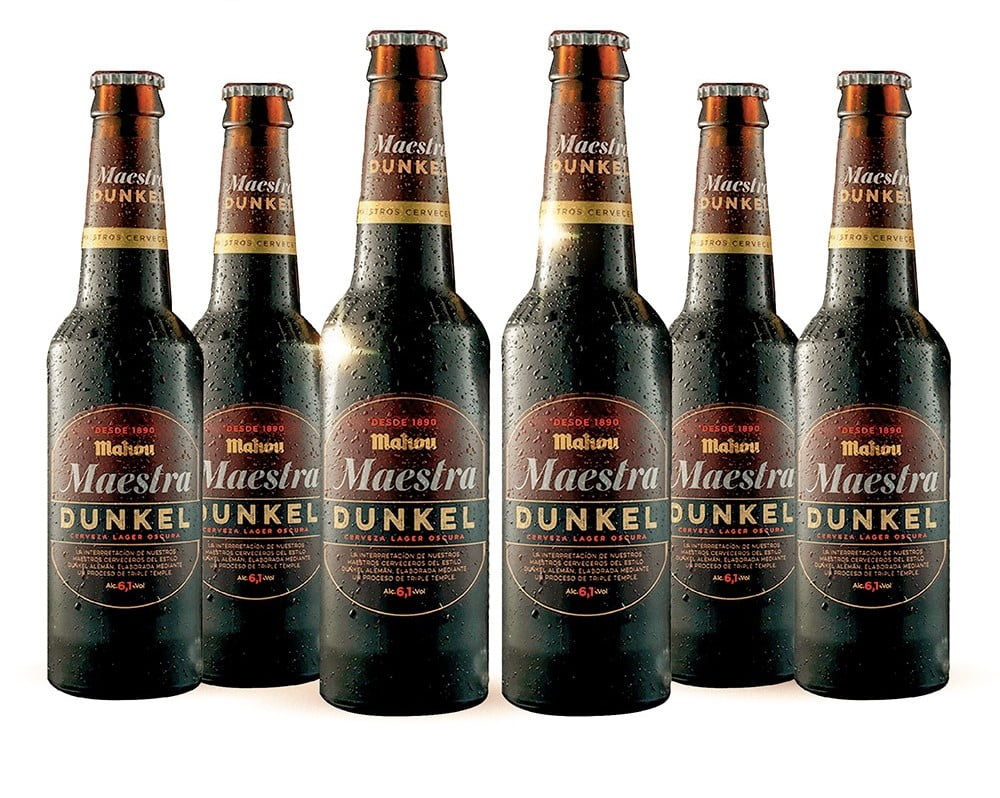 Six Pack Cerveza Mahou Maestra Dunkel 330ml | Bodega Aurrera en línea