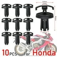 Phyun 10Pcs Motorcycle Screw Push Rivets Trim Clip 90683-Gaz-003 For ...