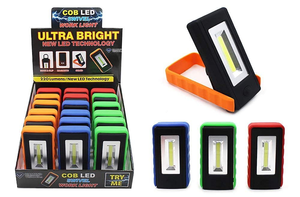 Diamond Visions 08-1753 COB LED Swivel Base Work Light in Assorted ...