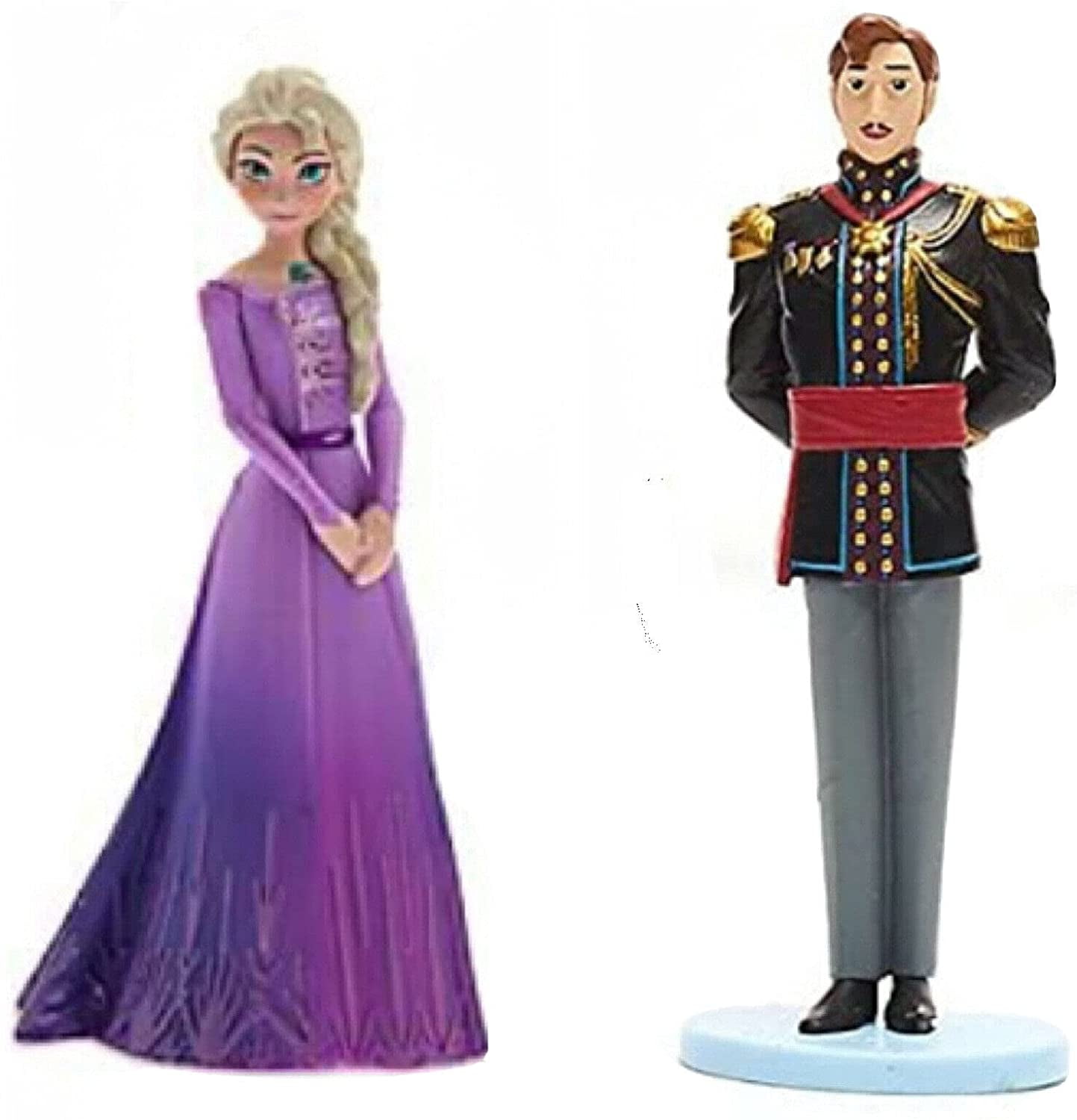 King Agnarr & Princess Elsa Purple Gown Cake Topper Dad Daughter Figure ...