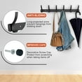 Coat Rack Wall Mounted,6 Coat Hooks for Hanging Coats,Metal Double Hook Rack Hook Rail,Coat Rack ...