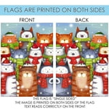Toland Home Garden Cat Caroling Christmas Winter Flag Double Sided ...