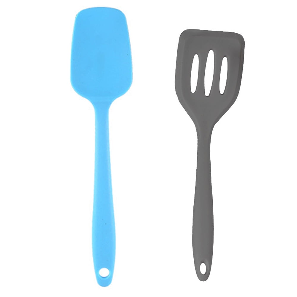 2 Piece Mini Kitchen Utensil Set- Silicone Kitchen Tools with Spatulas ...