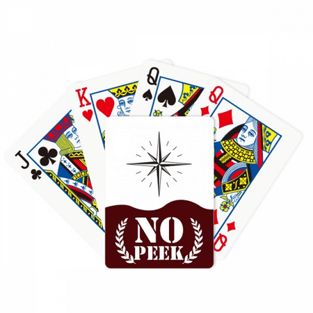 Star Compass Flashing Direction Peek Poker Playing Card Private Game ...