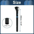 Bike Seat Posts 27.2x350mm Bike Saddle Post Seat Tube Carbon Fiber Gloss Black Matte Black Blue ...