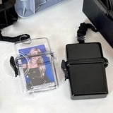Transparent Kpop Idol Sealed Portable Album Case Photocards Storage Box ...