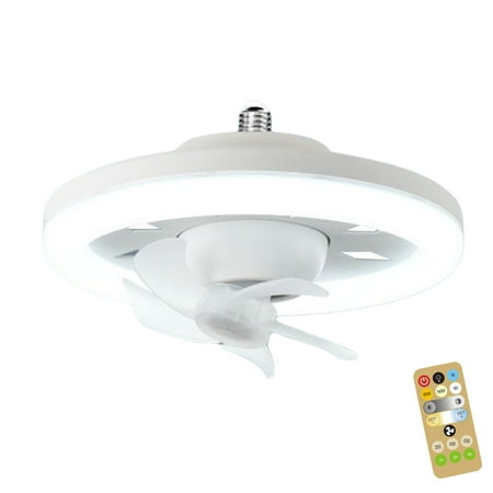Lutabuo Ceiling Fan Light Remote Control 360 Head Shaking 3-speed Wind ...