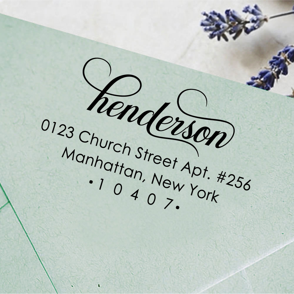 Self Inking Custom Return Address Stamp Personalized Rubber Stamp ...