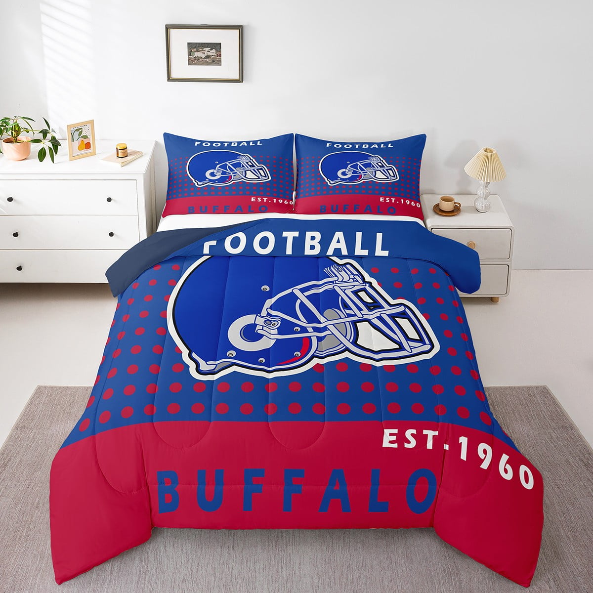 Click here for Yst Boys Comforter Sets Twin Football Sports Beddi... prices