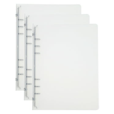 6 Inch Ring Binder With Slant D-Rings, Black, Clear View, Pockets ...