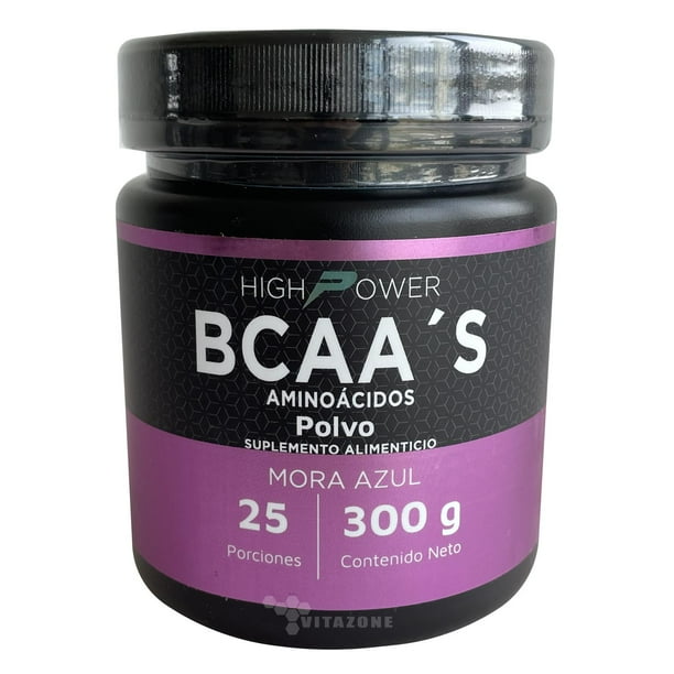 Bcaa's Aminoácidos en polvo Mora Azul High Power High Power HPBCAASMORA ...