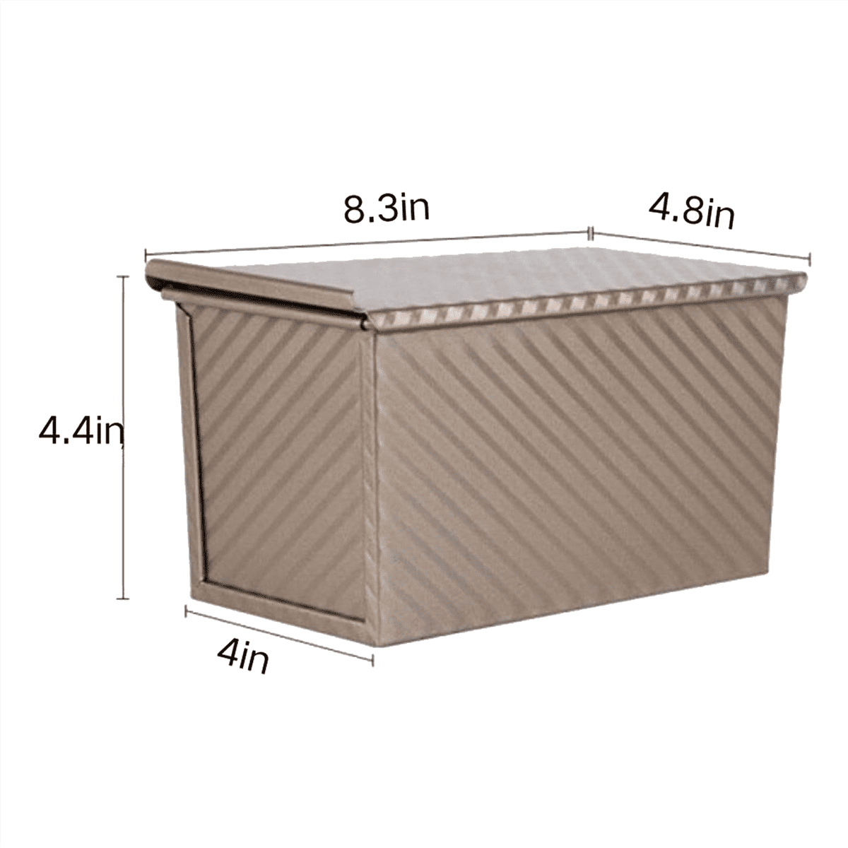 Click here for Unbranded 2 Pack Non-Stick Loaf Bread Pan With Lid... prices