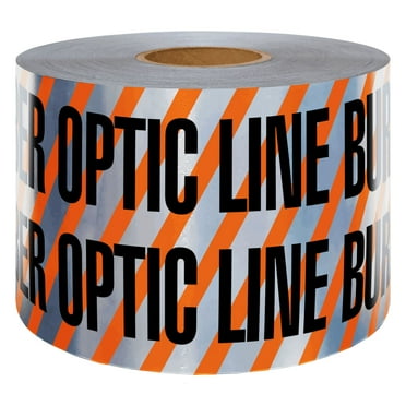 Presco U.S. Made Underground Detectable Tape: 6 in. x 1000 ft. (Red ...