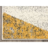 Abani Laguna Collection Multi Diamond 6' x 9' Yellow Abstract Area Rug ...