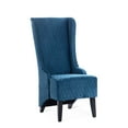 Modern High Back Chair, 46 Inch Height Accent Chair Upholstered Side ...