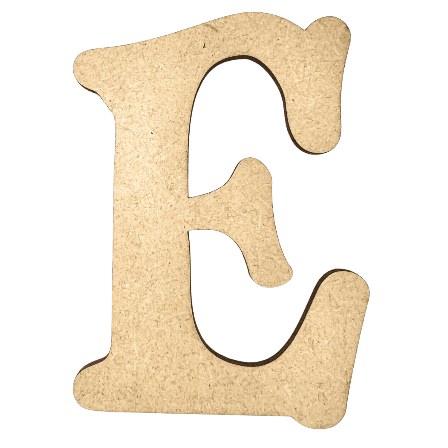 4" Tall MDF Letter E | 1/8" Thick | Krafty Supply Letters | Beltorian ...