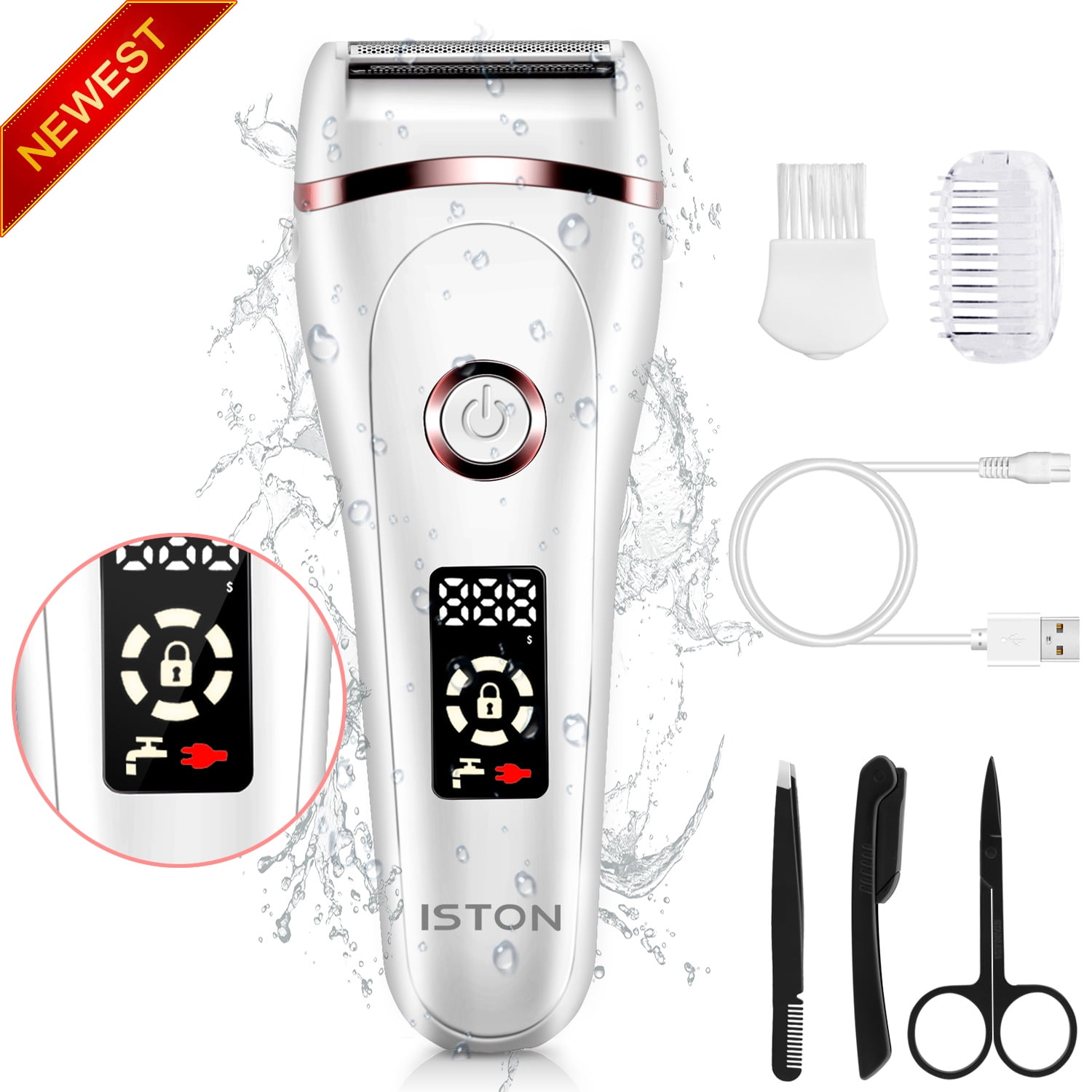 Click here for Iston Women Cordless Electric Shaver Ladies Wet Dr... prices