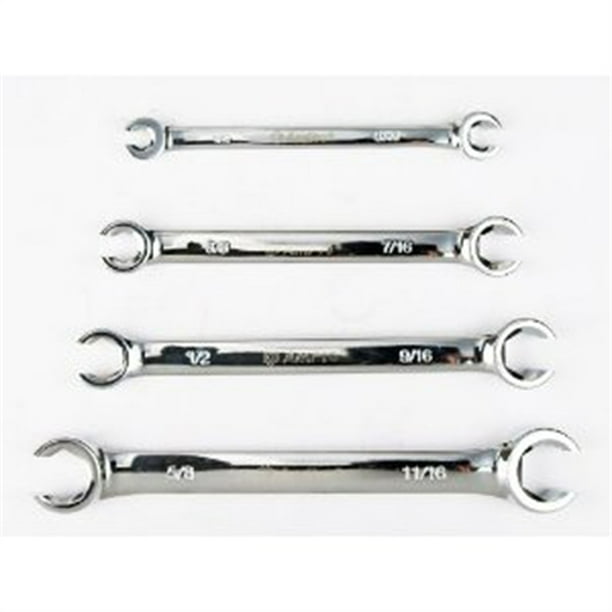 4 Pc Flare Nut Wrench Set SAE - Walmart.com
