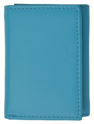 Premium soft babyblue leather kids trifold wallet - Walmart.com