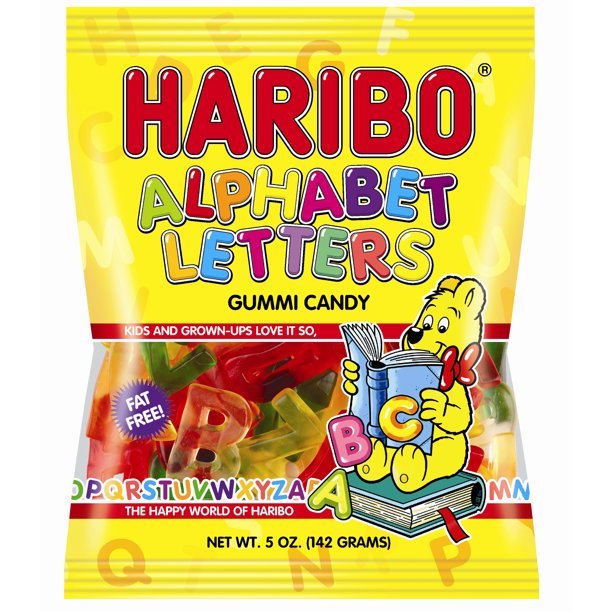 Haribo Alphabet Letters Candy, 5 oz. - Walmart.com
