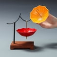 Ceramic Umbrellas Tea Strainer With Wooden Stand For Loose Leaf Tea And ...
