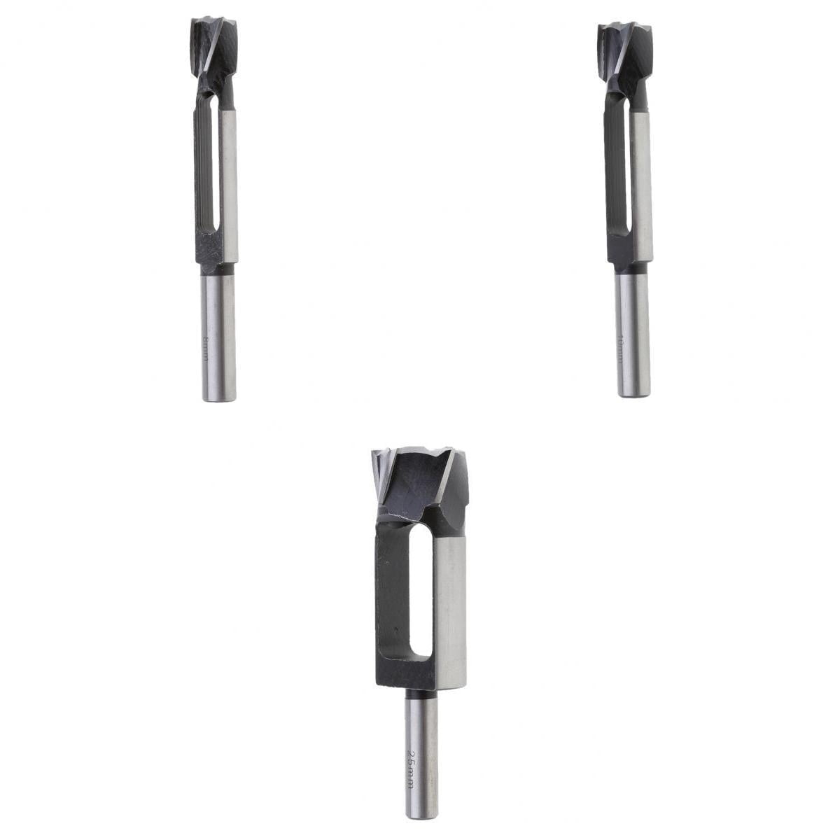3 piezas de madera Plug Hole Cutter Dowel Maker 1/2in Worktop Tools 8mm ...