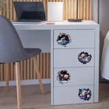 3pcs/Set Universe Planets Rub on Transfers for Furniture and Crafts ...