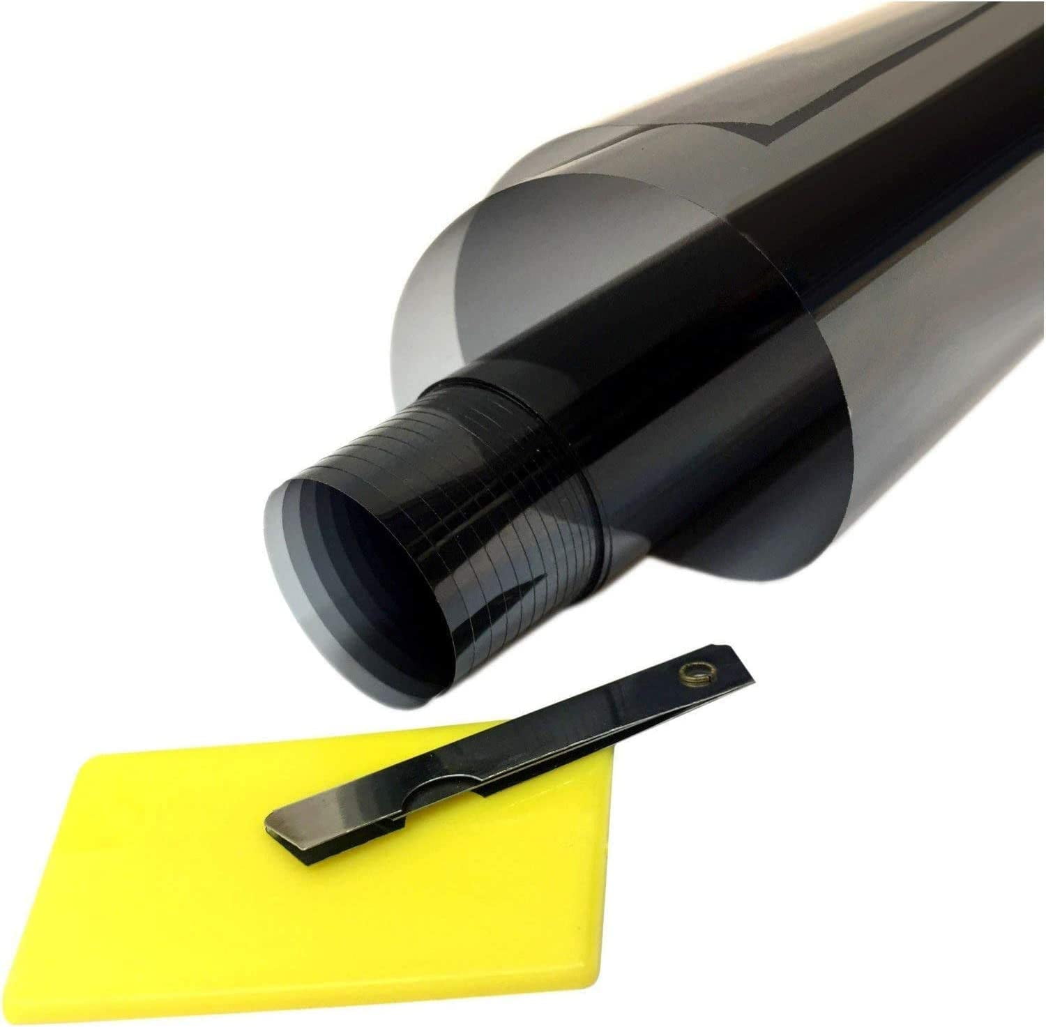 OTOLIMAN Uncut Roll Window Tint %35 Light Black Film 20" Inches x 20 ...