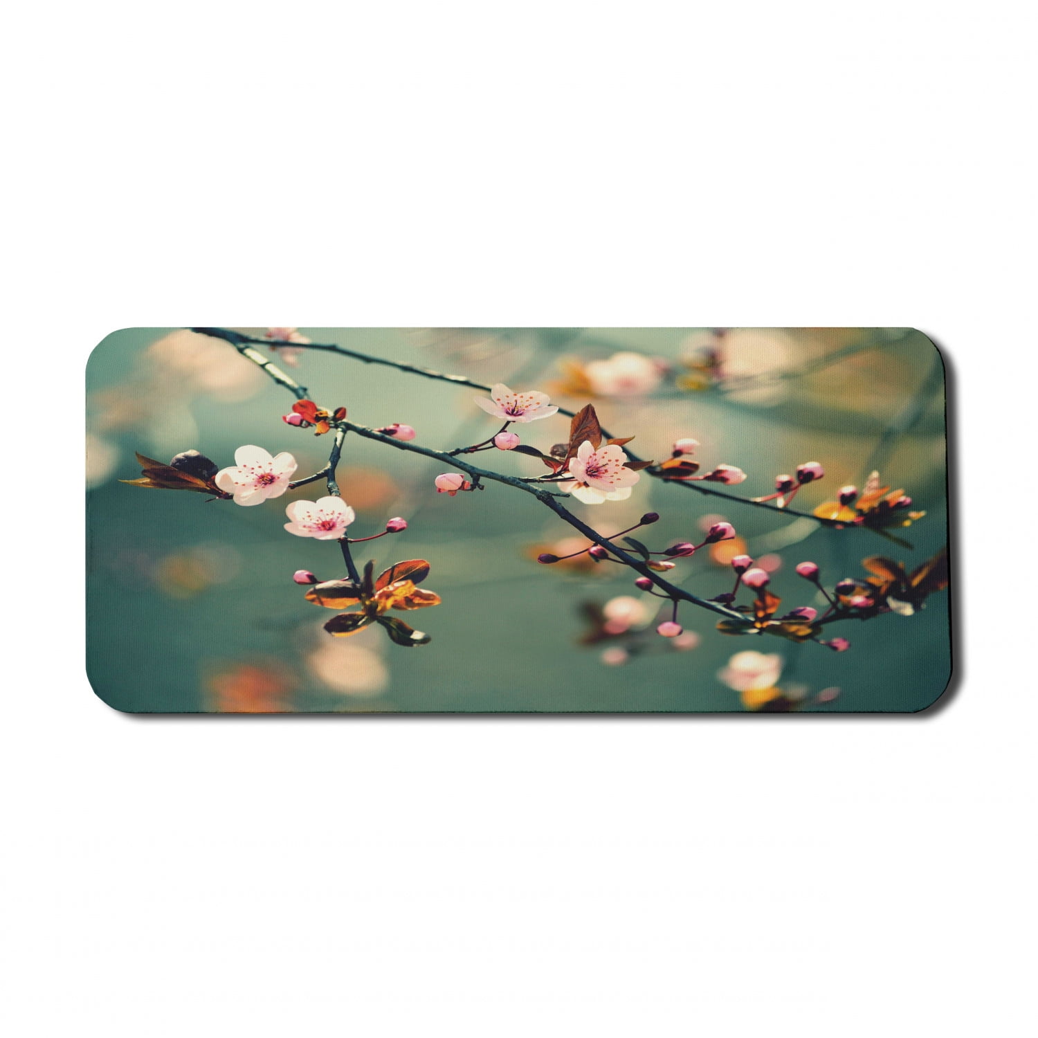 Nature Computer Mouse Pad, Spring Themed Floral Flowering Japanese ...