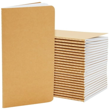 24-Pack Kraft Paper Notepad, A6 Size 4x6 in, 80 Lined Pages, for ...