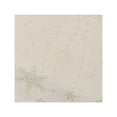 Agnes-GoldSnowflake Square Tablecloth 52x52 Inch, Heavyweight Soft ...