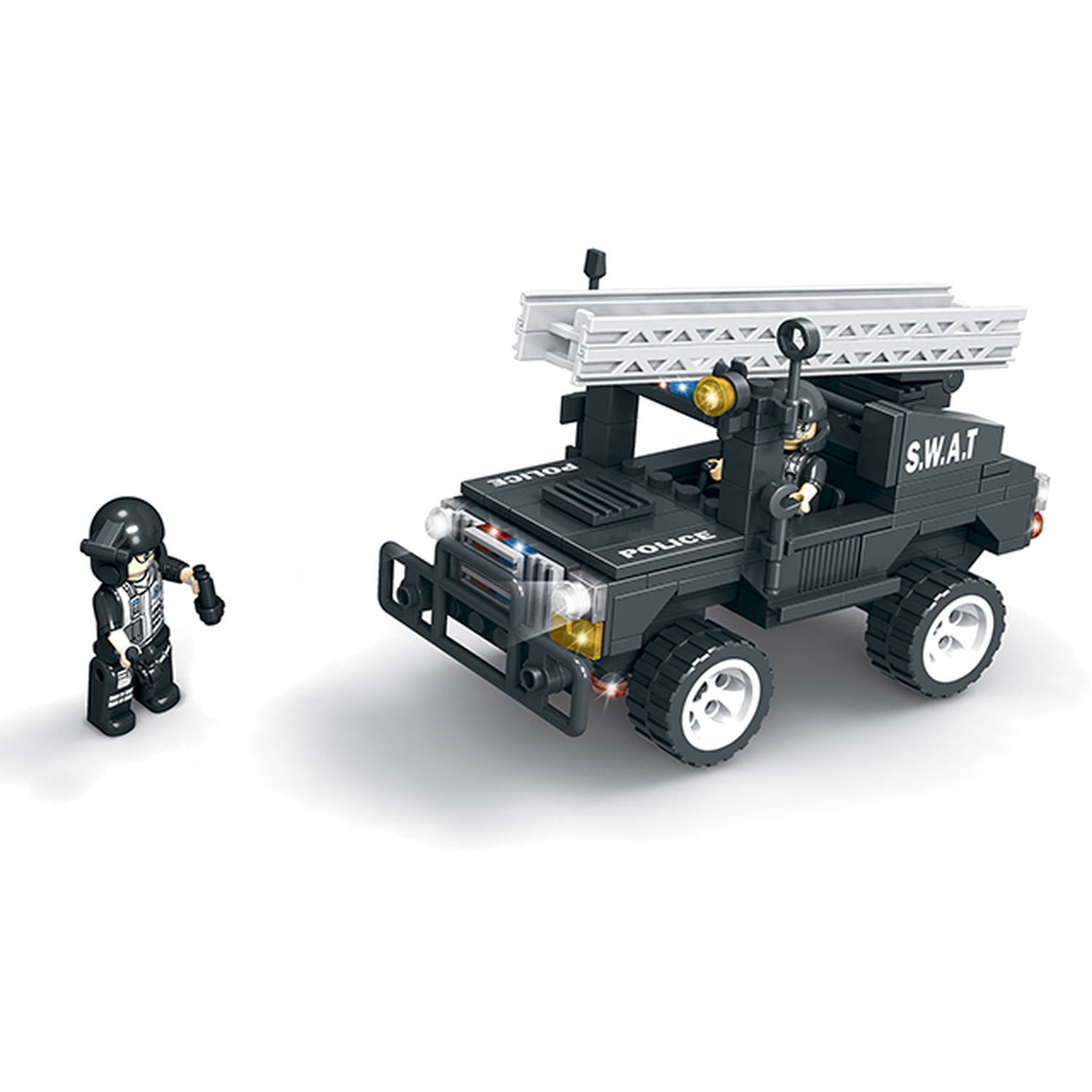 BricTek Swat Jeep with Ladder - Walmart.com