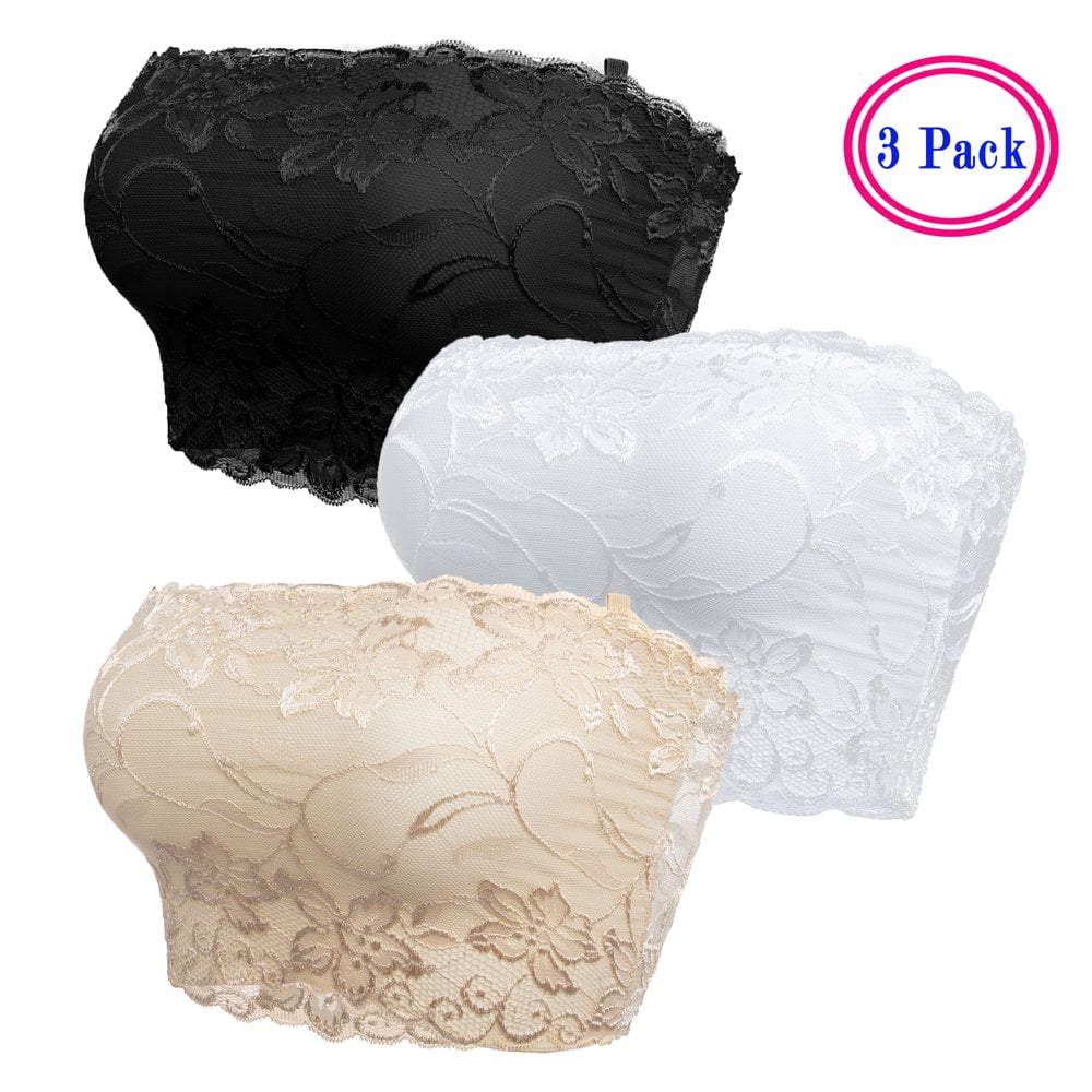 Click here for Mesase 3 Pcs Women‘s Floral Lace Stretchy Straples... prices