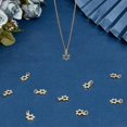50Pcs Alloy Charms Long-Lasting Plated with Jump Rings Pentacle Real ...