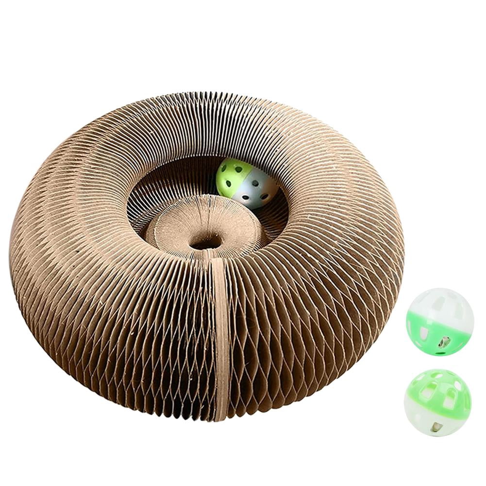 Juguete para gatos - Tabla rascadora para gatos Magic Organ con bolas ...