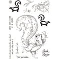 Pink Ink Designs 6"X8" Clear Stamp Set-Stinkin' Cute - Walmart.com