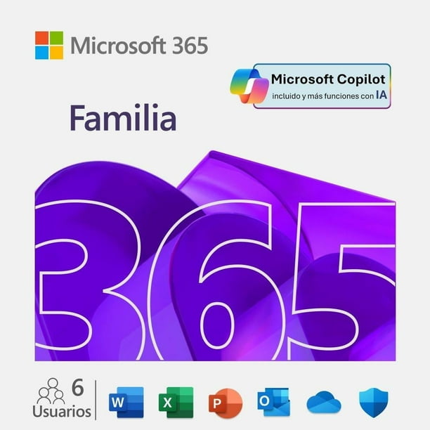 Licencia Microsoft M365 Famila de 12 meses | Walmart en línea
