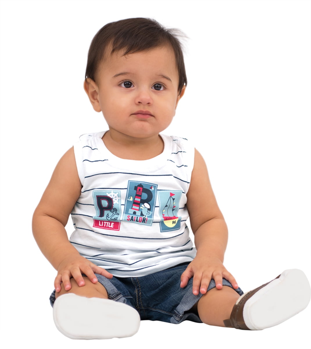 Pulla Bulla Baby Boy Striped Tank Top Sleeveless Shirt - Walmart.com