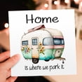 3drose, Home Is Where We Park It Cute Trailer Rv with Flowers, 6 ...