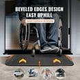 "BENTISM 1"" Rise Rubber Threshold Ramp, 33069 lbs Load, for Wheelchair ...