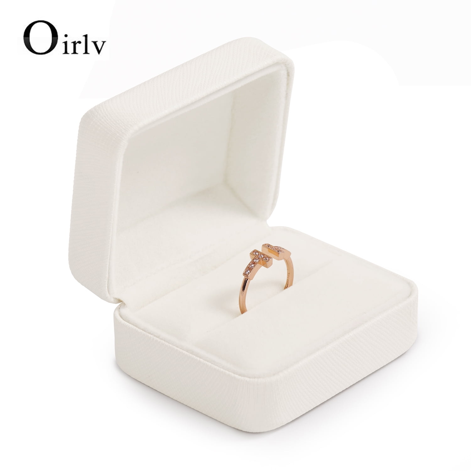 Oirlv Ring Box Ring Gift Box for Wedding Proposal Jewelry Storage Case ...