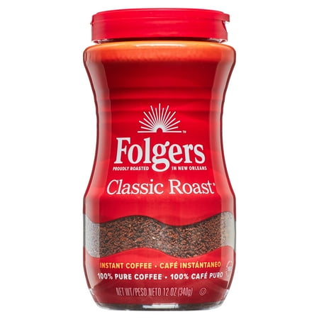 UPC 025500000800 - Folgers Classic Roast Instant Coffee Crystals 12 Ounce Easy-Open Flip-Top Jar ...