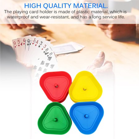 4pcs Triangle Playing Card Stand Smooth Playing Cards Waterproof ...